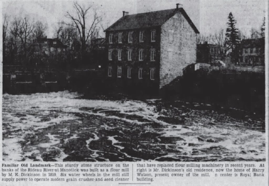 Manotick - Rideau Township Historical Society